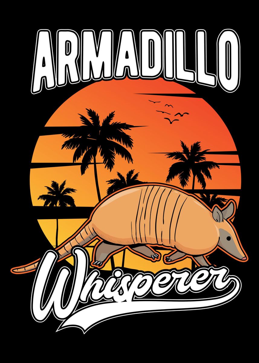 'Armadillo Gift' Poster, picture, metal print, paint by FavoritePlates ...