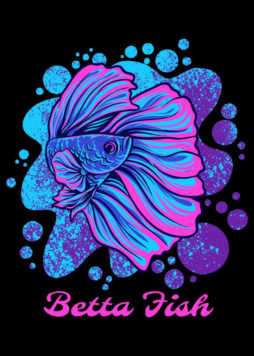 'Betta fish' Poster, picture, metal print, paint by Tran Duc Hieu ...