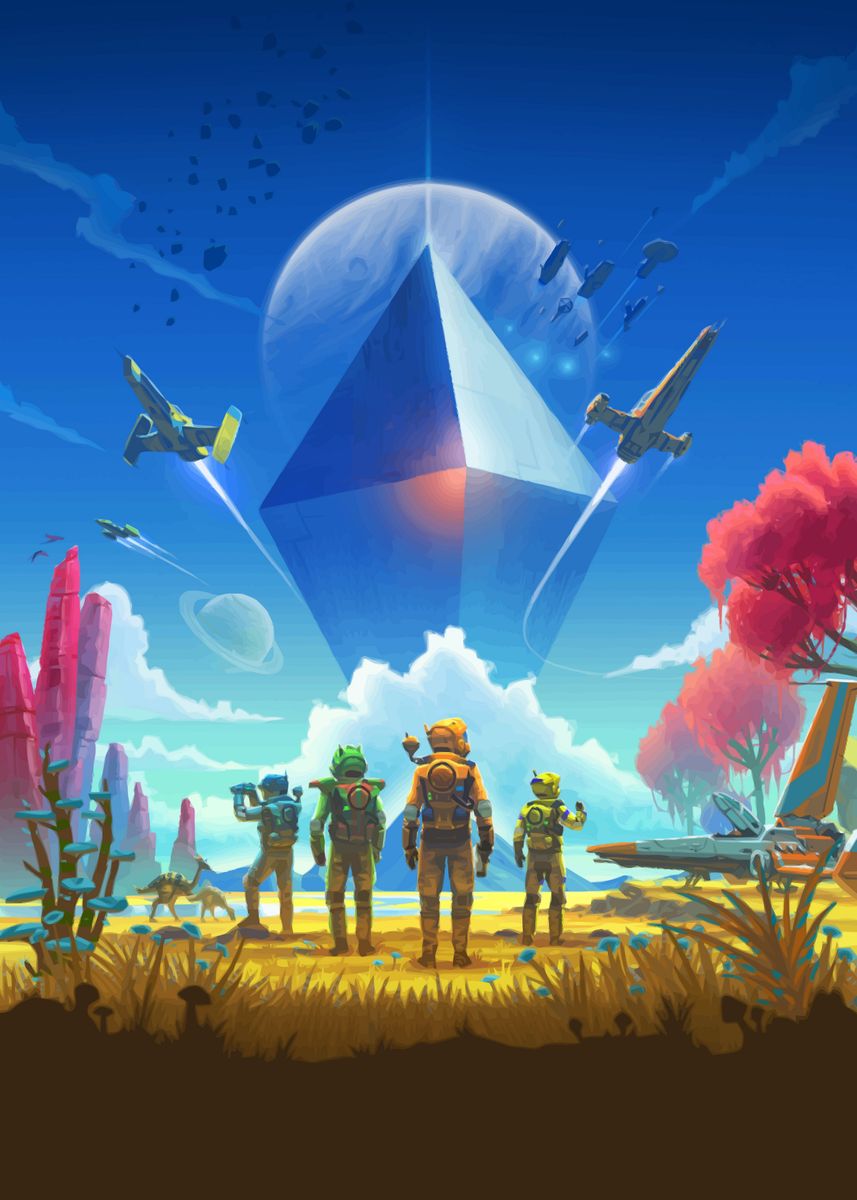 'No Mans Sky' Poster, picture, metal print, paint by 50 Cent | Displate