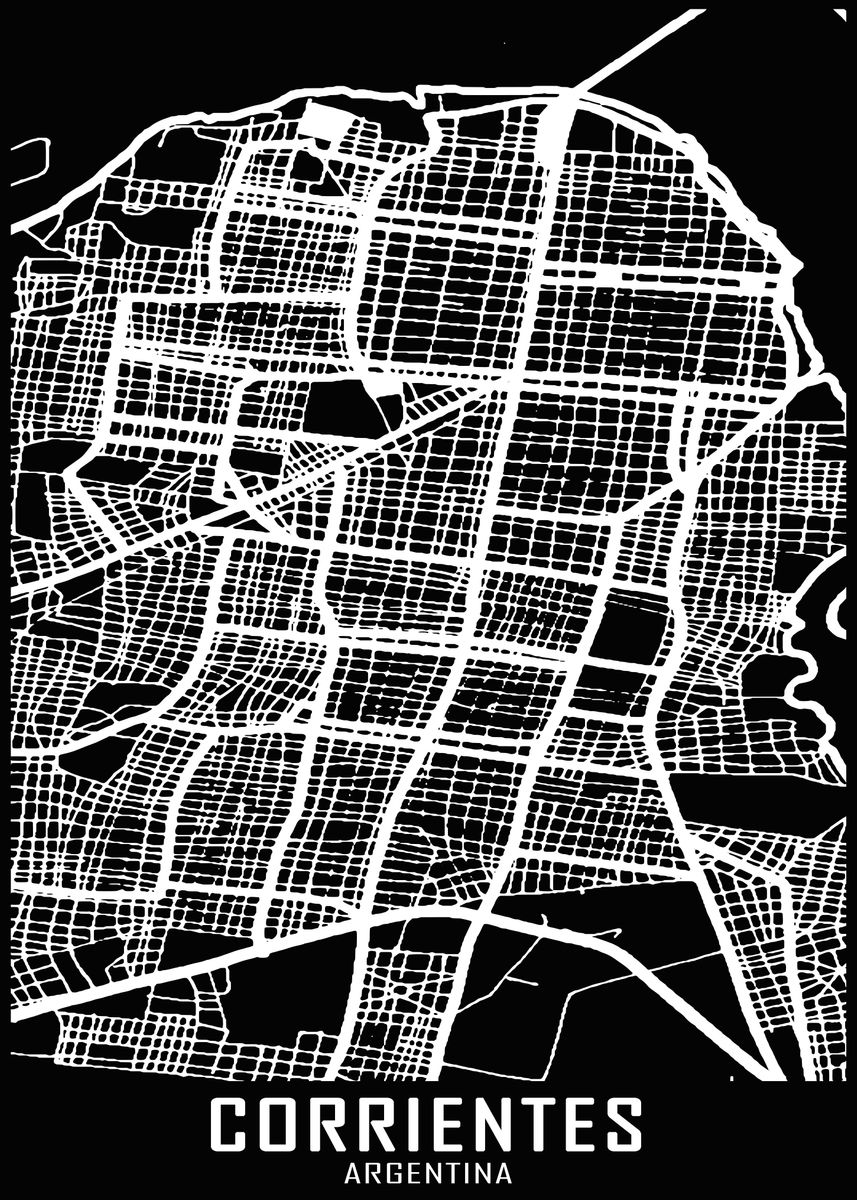 'Corrientes Argentina City' Poster, picture, metal print, paint by ...