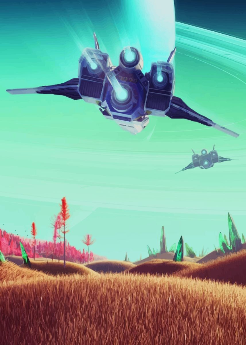 'No Mans Sky' Poster, picture, metal print, paint by 50 Cent | Displate