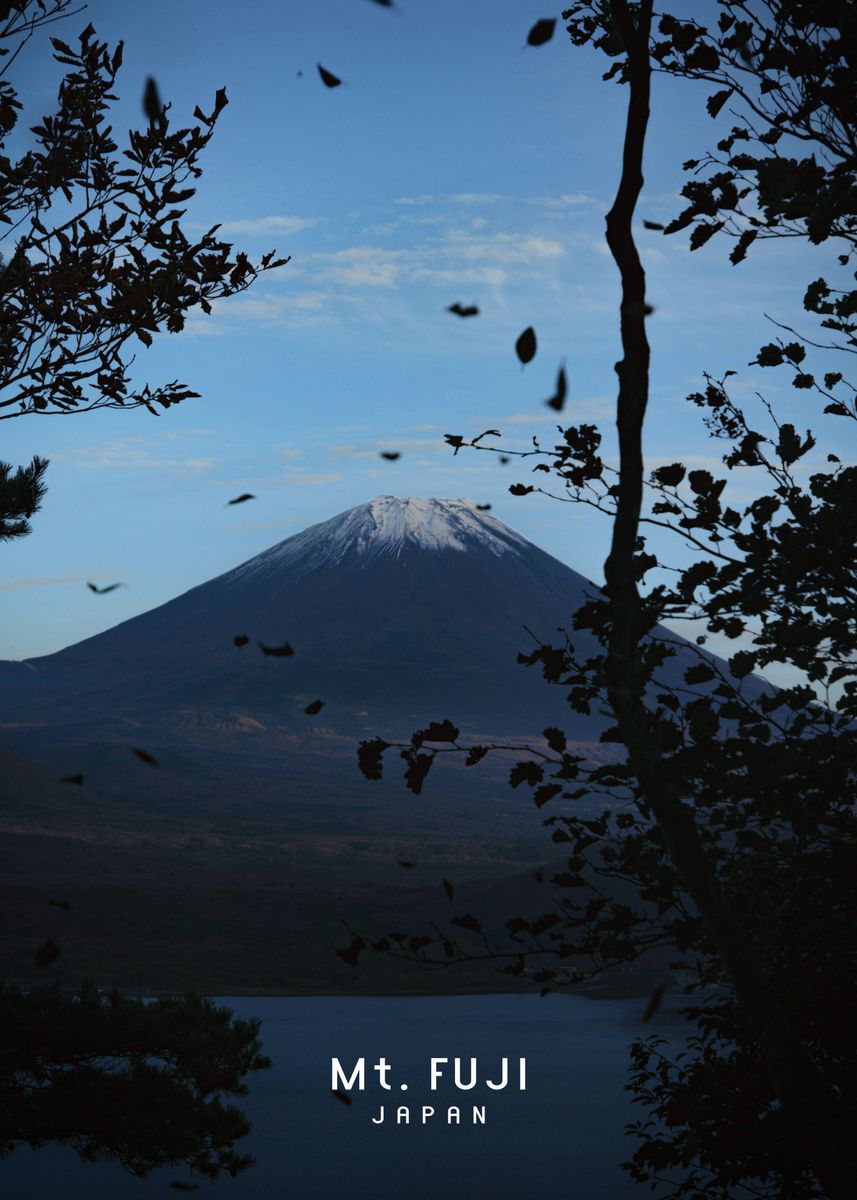 'Mount Fuji ' Poster, picture, metal print, paint by Big City | Displate