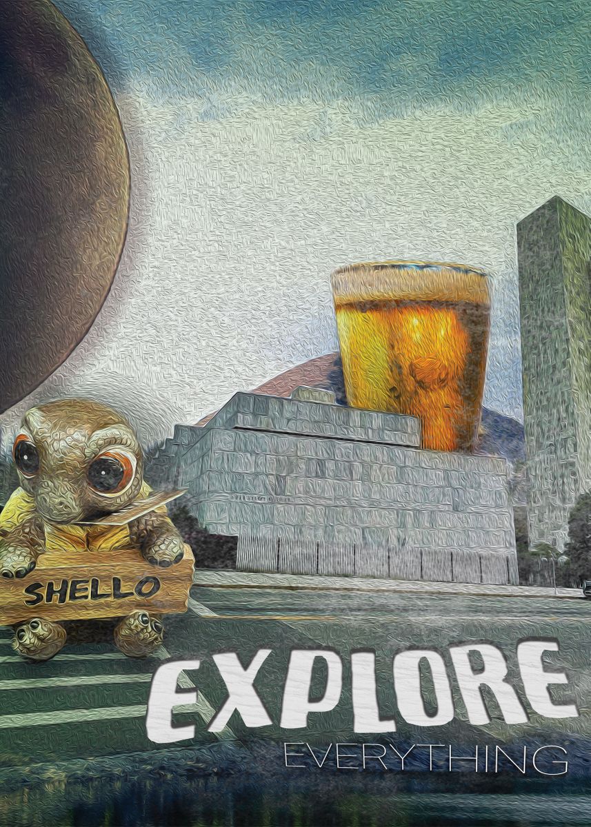 'Explore Everything' Poster by Liam Theo Spickelmier | Displate