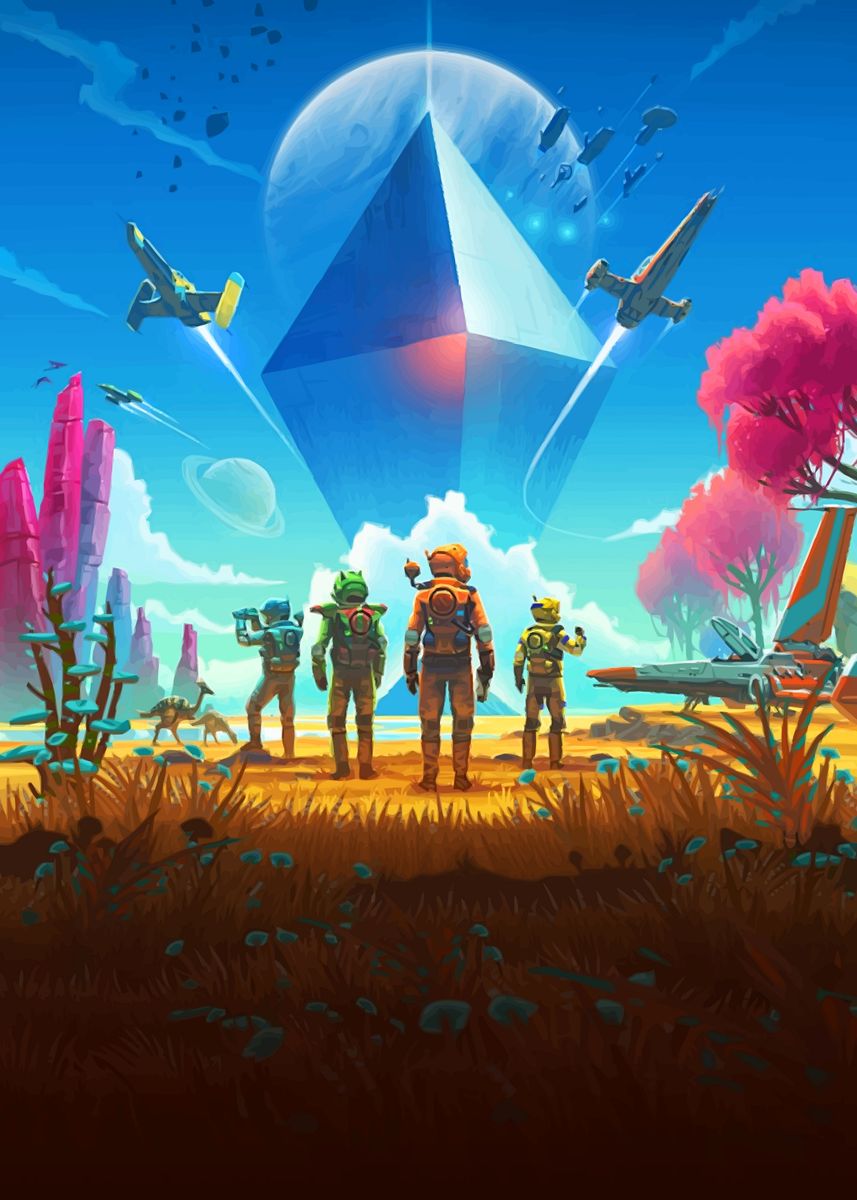 'No Mans Sky' Poster, picture, metal print, paint by 50 Cent | Displate