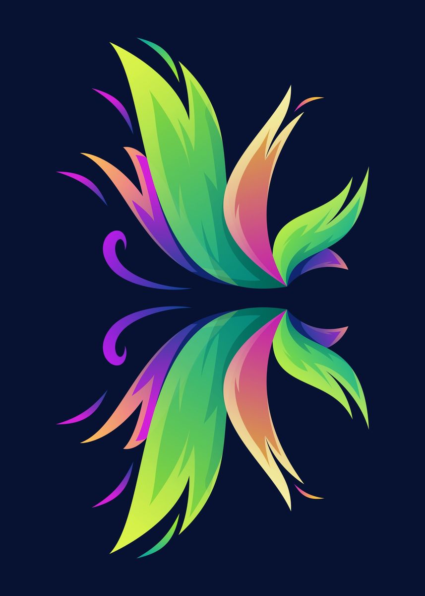 'Animal Gradient Design 39' Poster, picture, metal print, paint by My ...