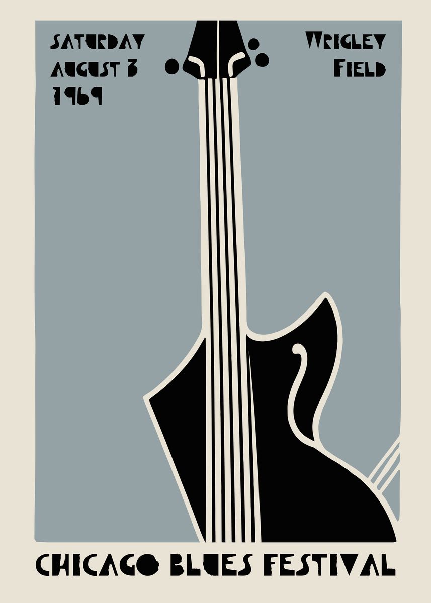 'Chicaco Music Festival Art' Poster, picture, metal print, paint by ...