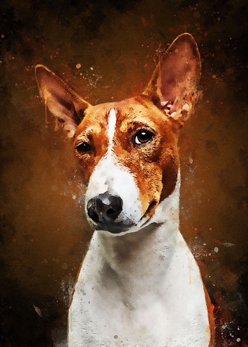 'Splatter Face Dog' Poster, picture, metal print, paint by Muh Asdar ...