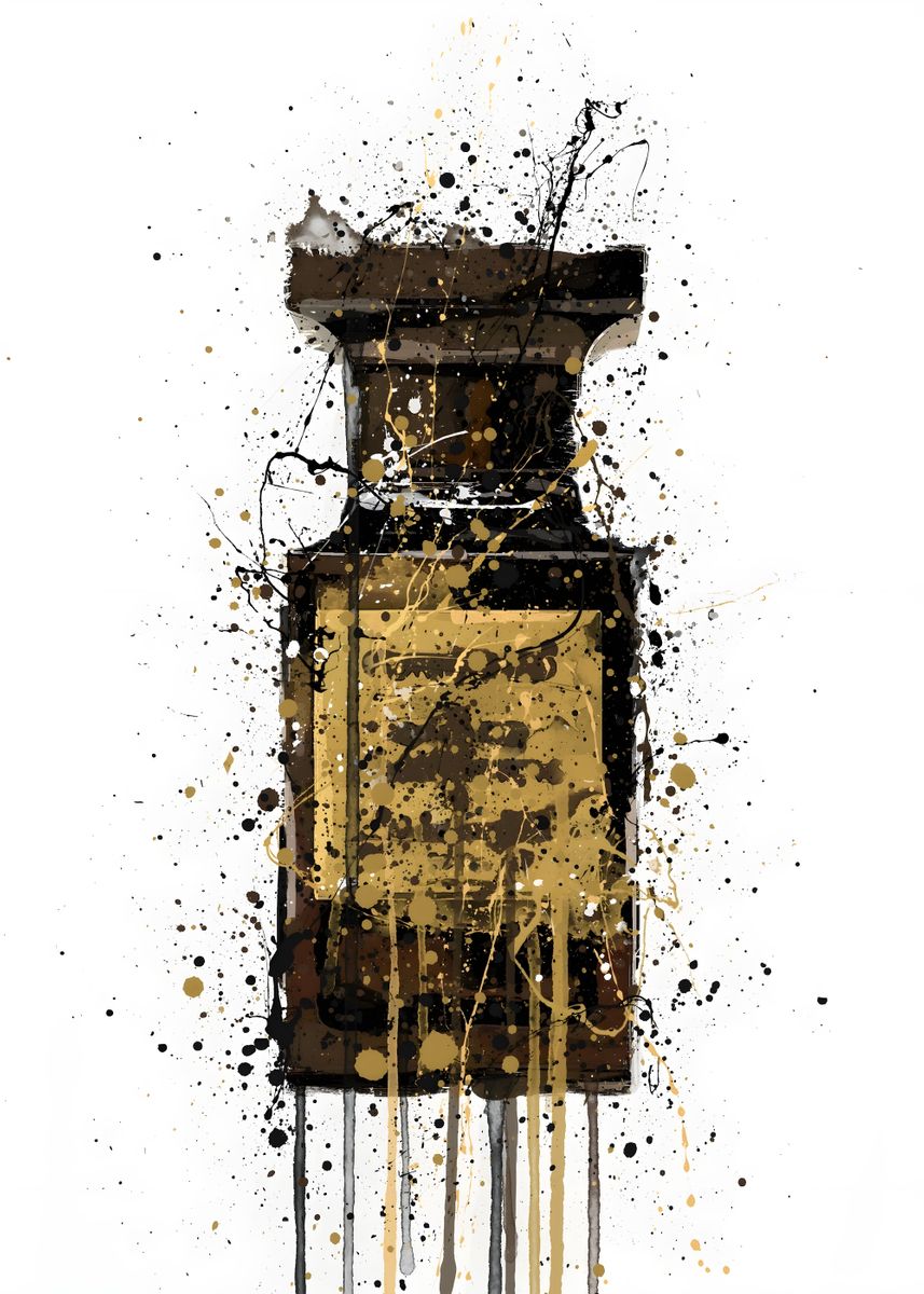 'Fragrance Bottle Obsidian' Poster, picture, metal print, paint by Izu ...