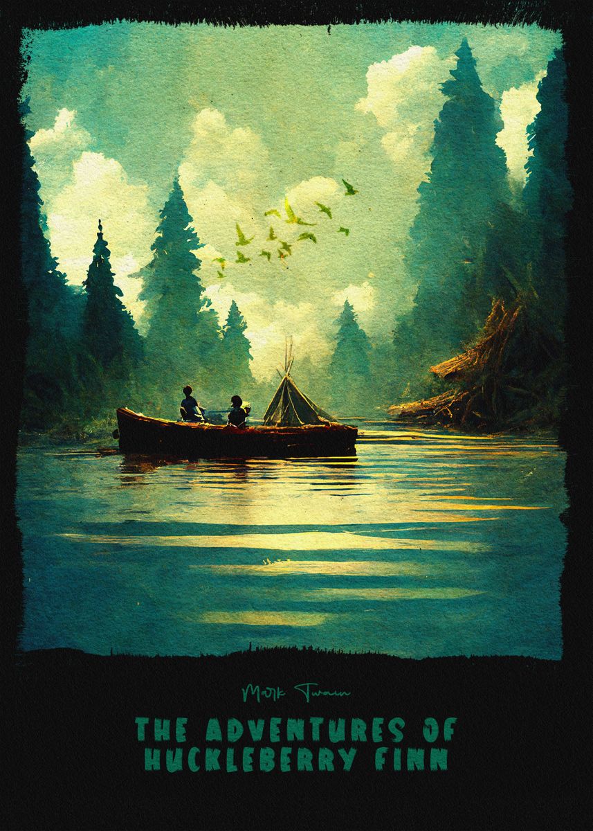 'Huckleberry Finn' Poster, picture, metal print, paint by Deniz A ...