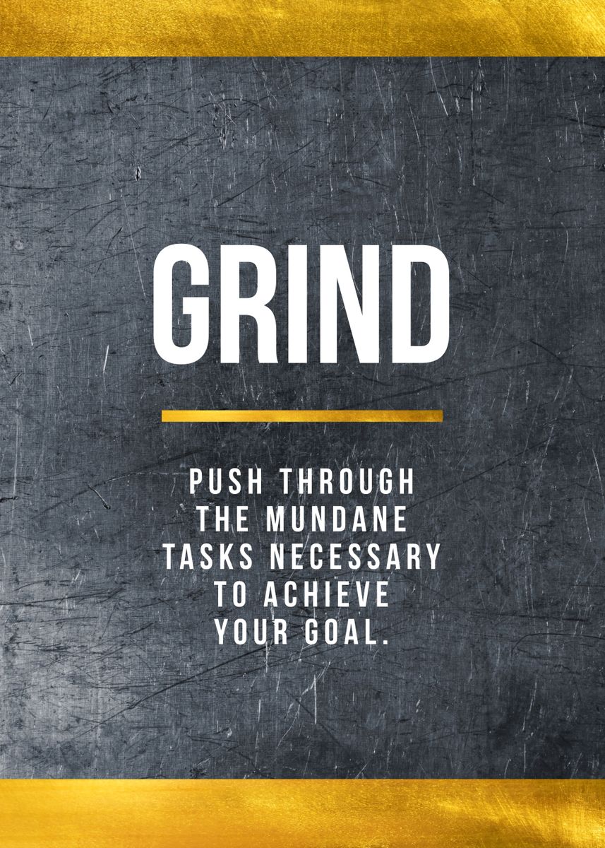 'motivational text art ' Poster, picture, metal print, paint by ...