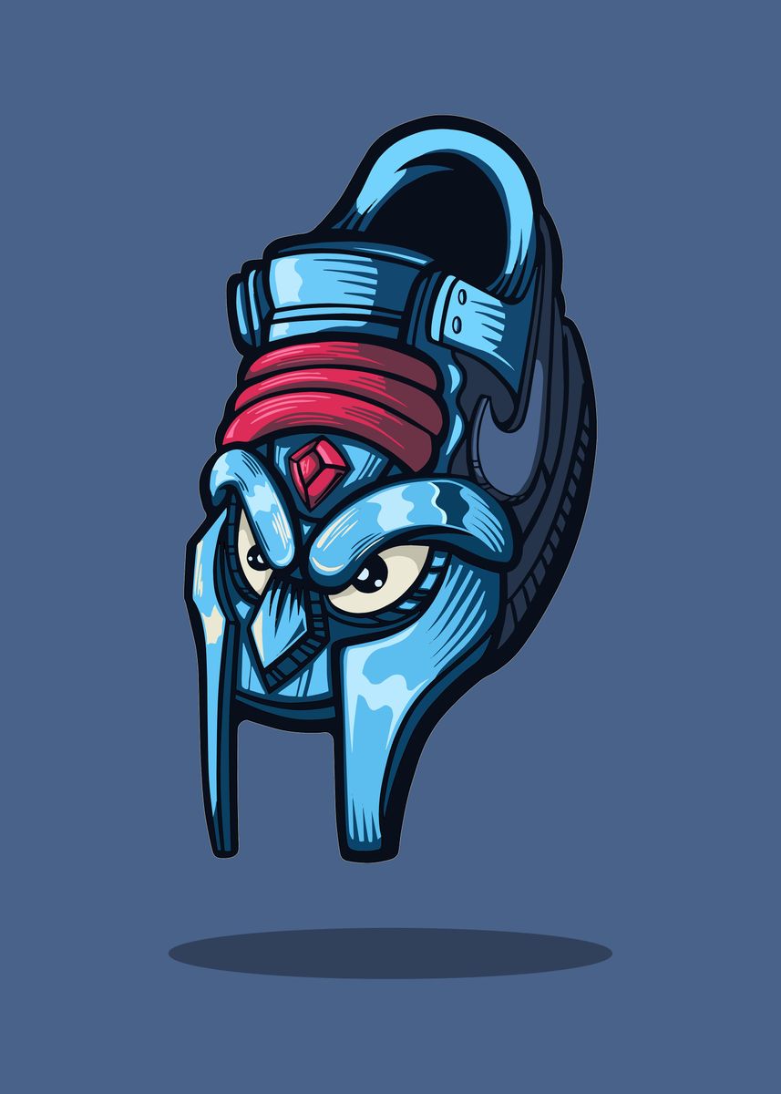 'doom head' Poster by Pen Demic | Displate