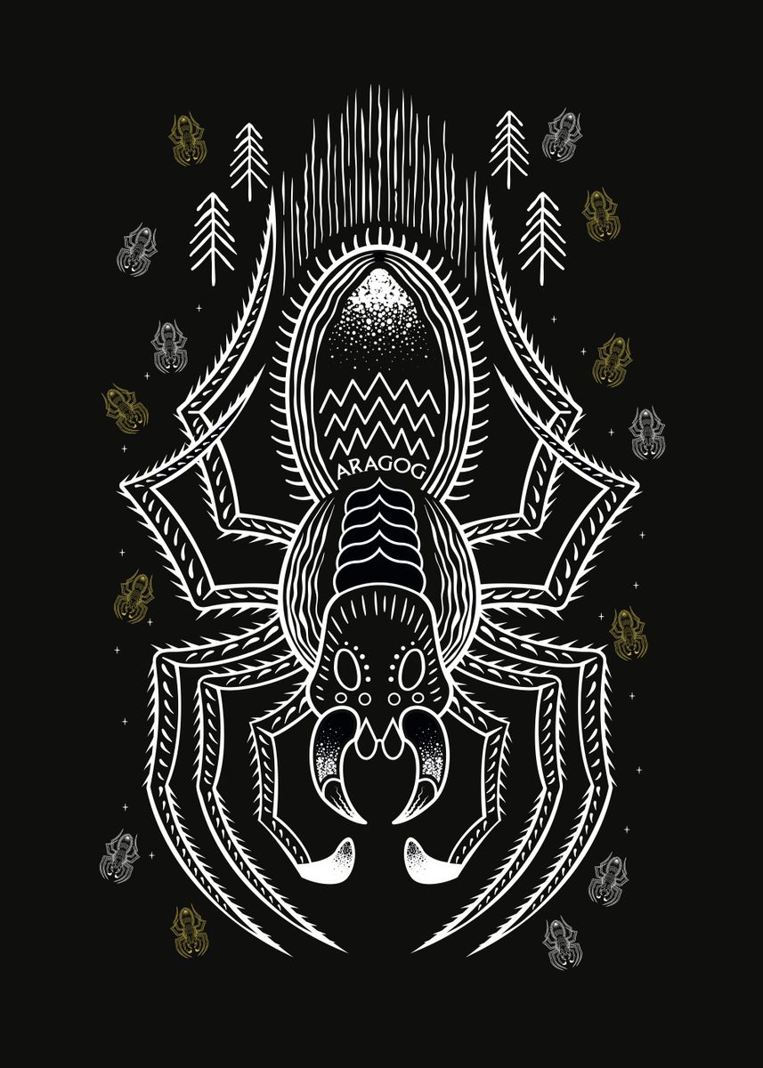 'Aragog Forbidden Forest' Poster, picture, metal print, paint by ...