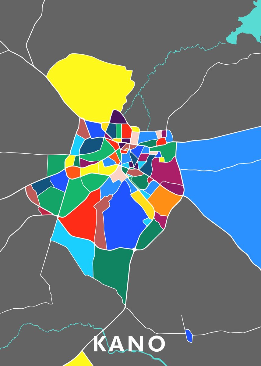 'Kano Nigeria' Poster, picture, metal print, paint by Dutton Jerrell ...