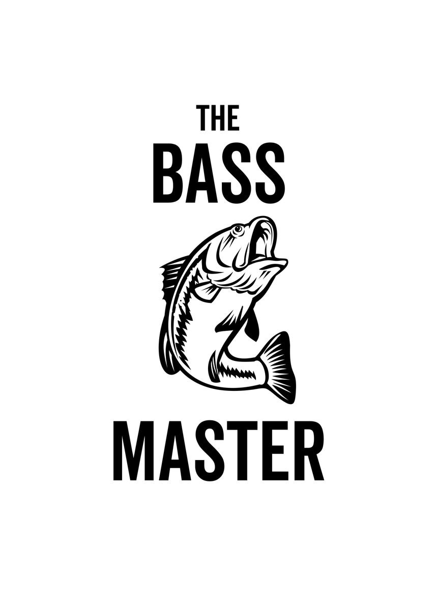 'Fishing The Bass Master' Poster, picture, metal print, paint by ...