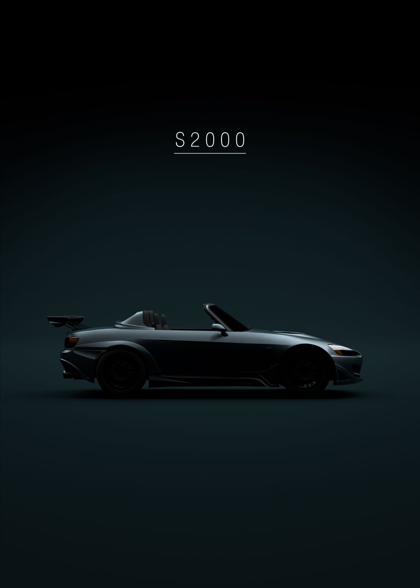 '2001 Honda S2000' Poster, picture, metal print, paint by 21 MXM | Displate