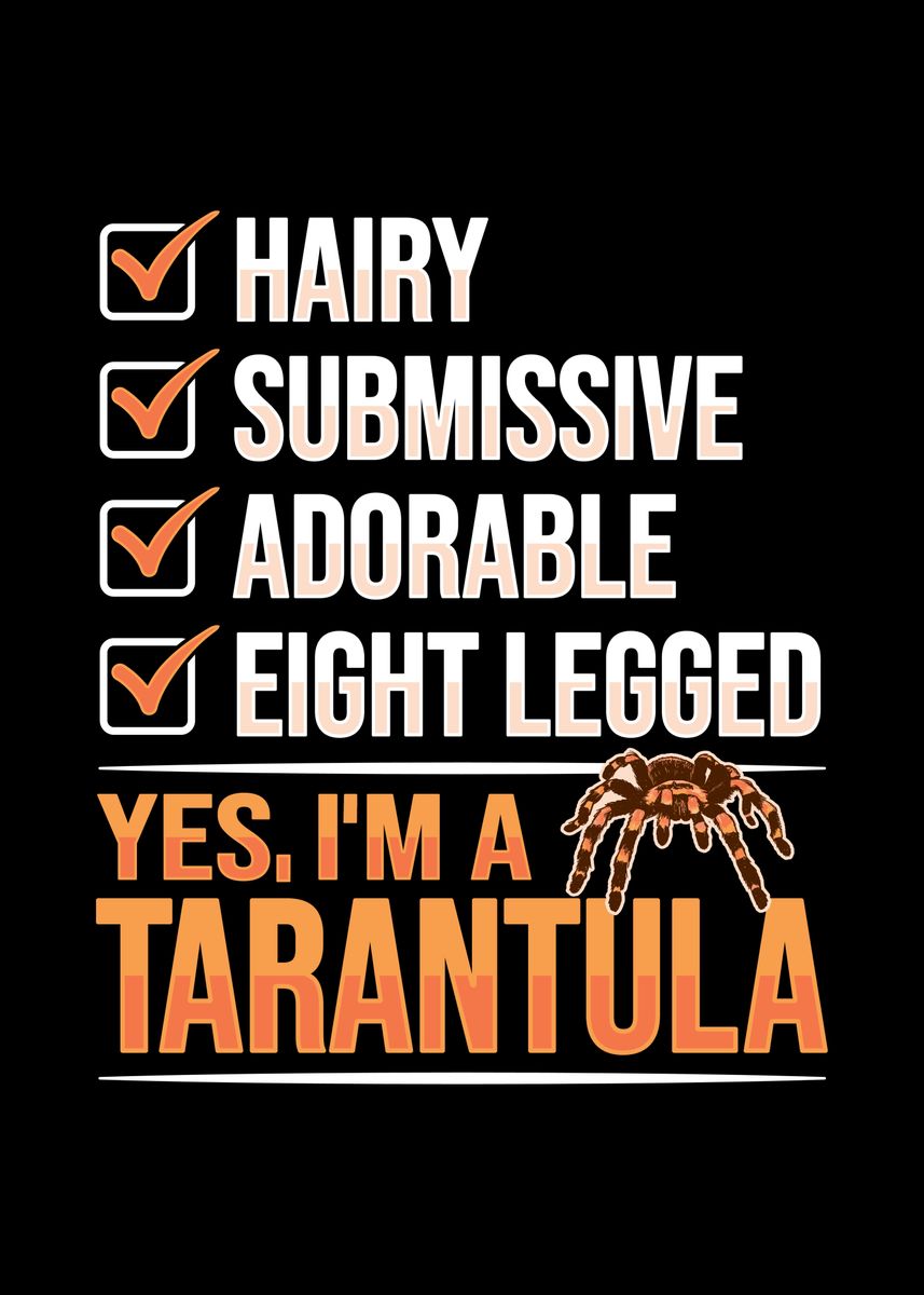 'Tarantula Terrarium Design' Poster, picture, metal print, paint by ...