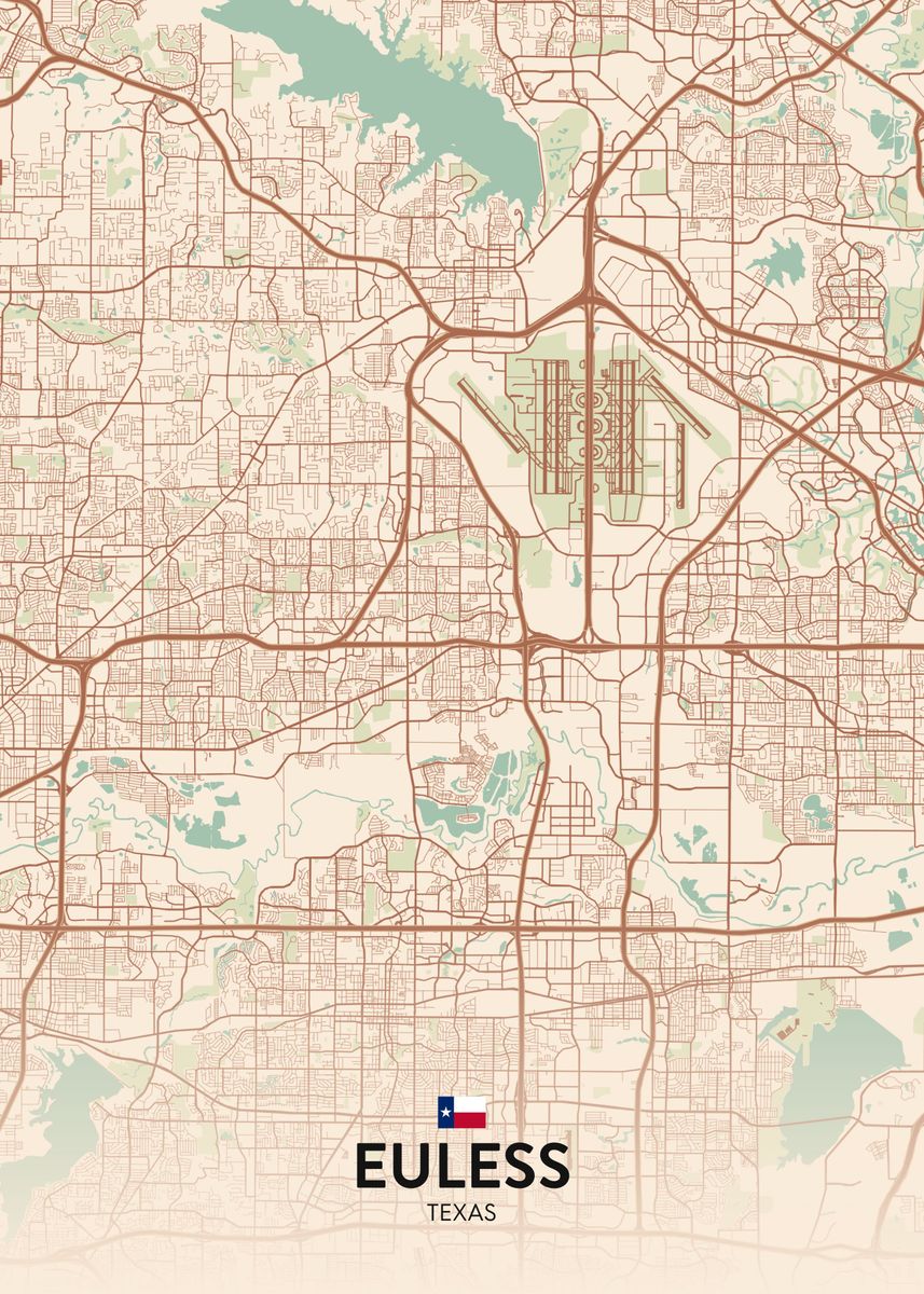 'Euless TX' Poster by IMR Designs | Displate