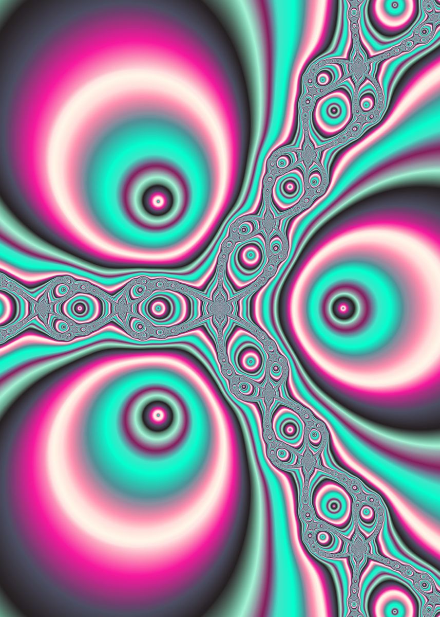 'Fractal Therapy 4' Poster, picture, metal print, paint by 1x Merch ...