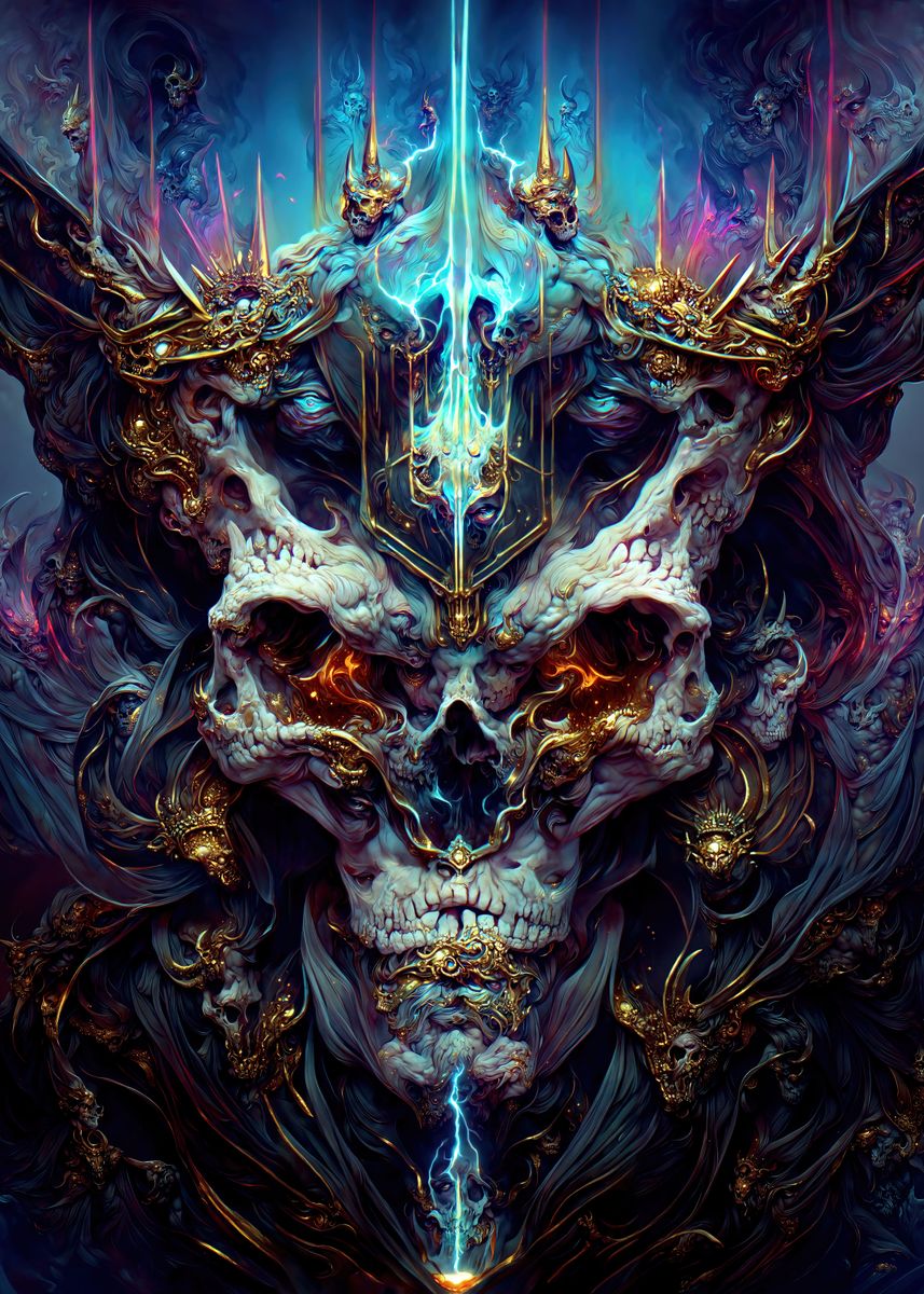 'Space Necromancer' Poster, picture, metal print, paint by DervlexArt ...