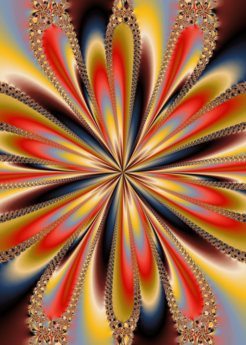 'Fractal Therapy 5' Poster, picture, metal print, paint by 1x Merch ...