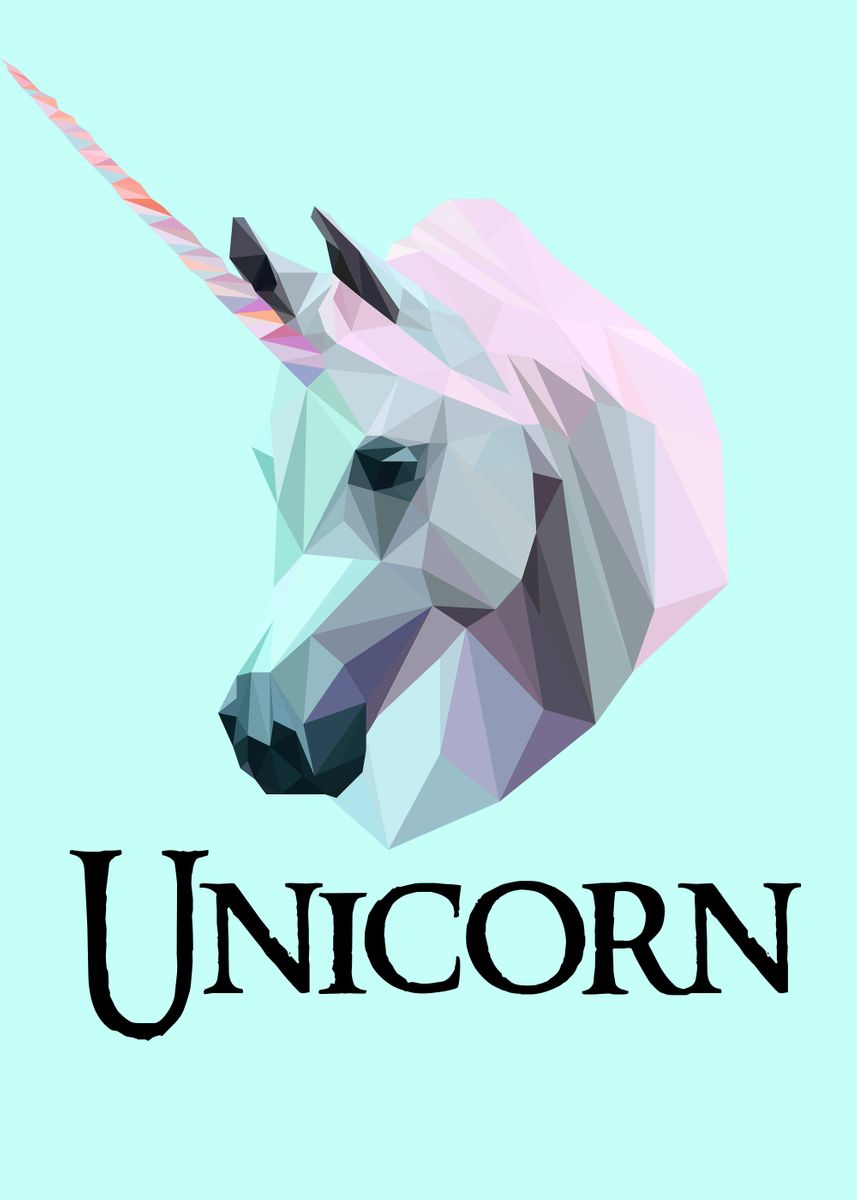 'Unicorn' Poster, picture, metal print, paint by Dare Neil | Displate