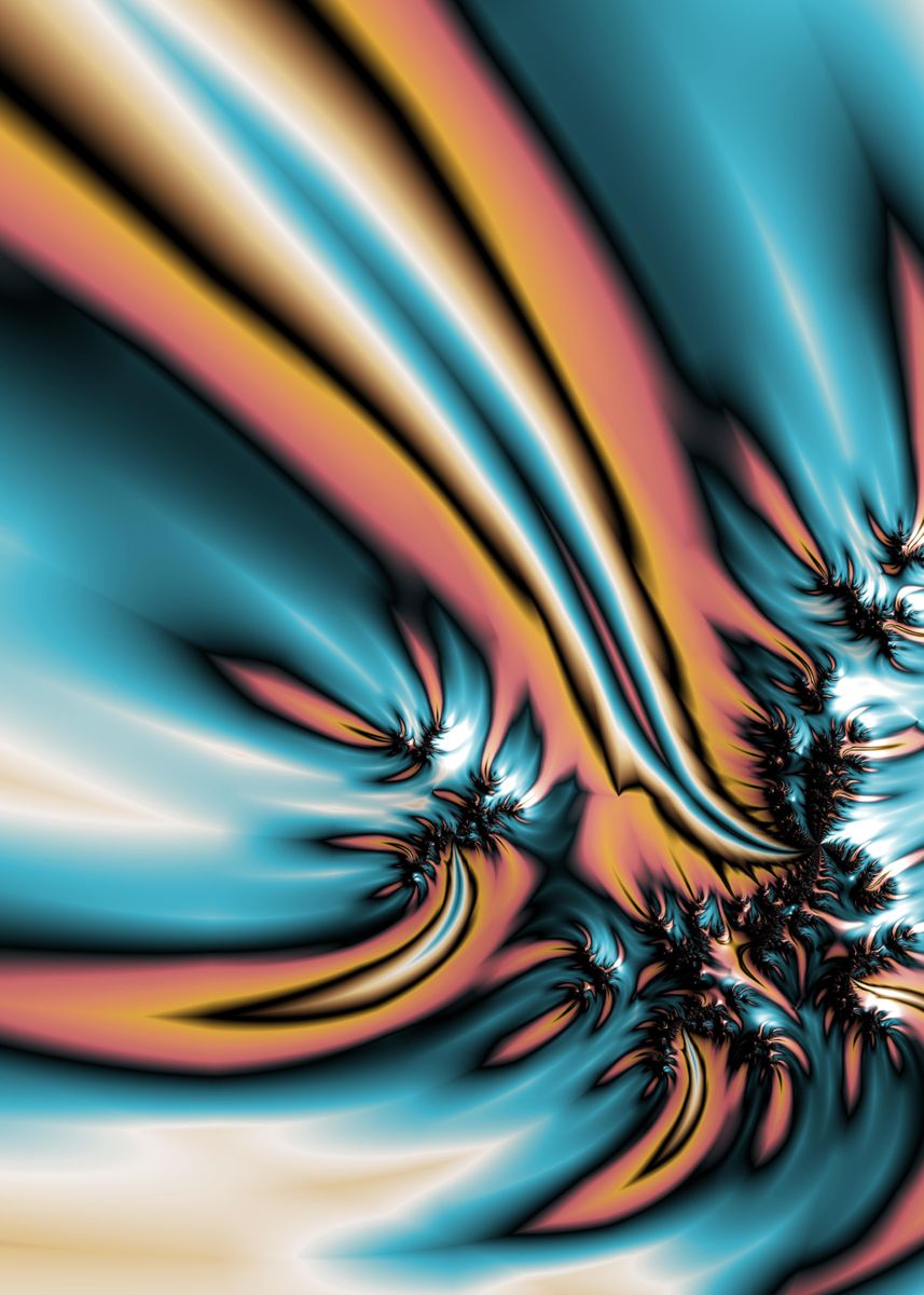 'Fractal Therapy 8' Poster, picture, metal print, paint by 1x Merch ...