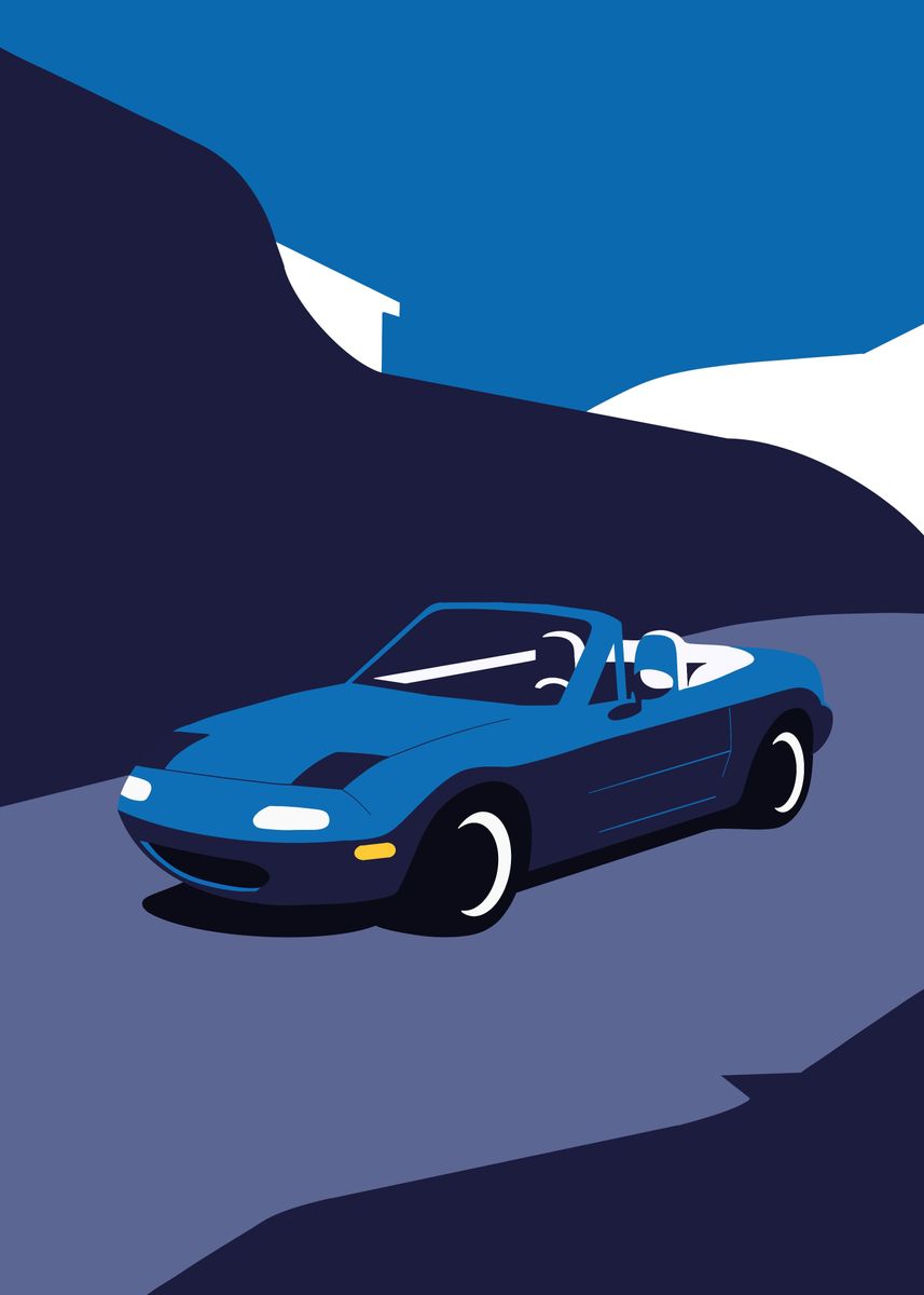 'Car' Poster, picture, metal print, paint by lisa fit | Displate