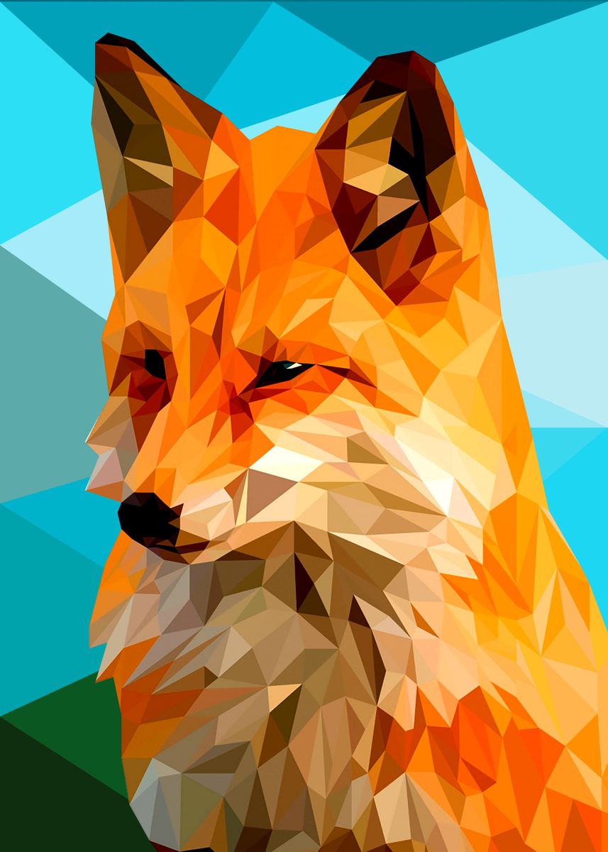 'Fox' Poster by toan nguyen | Displate
