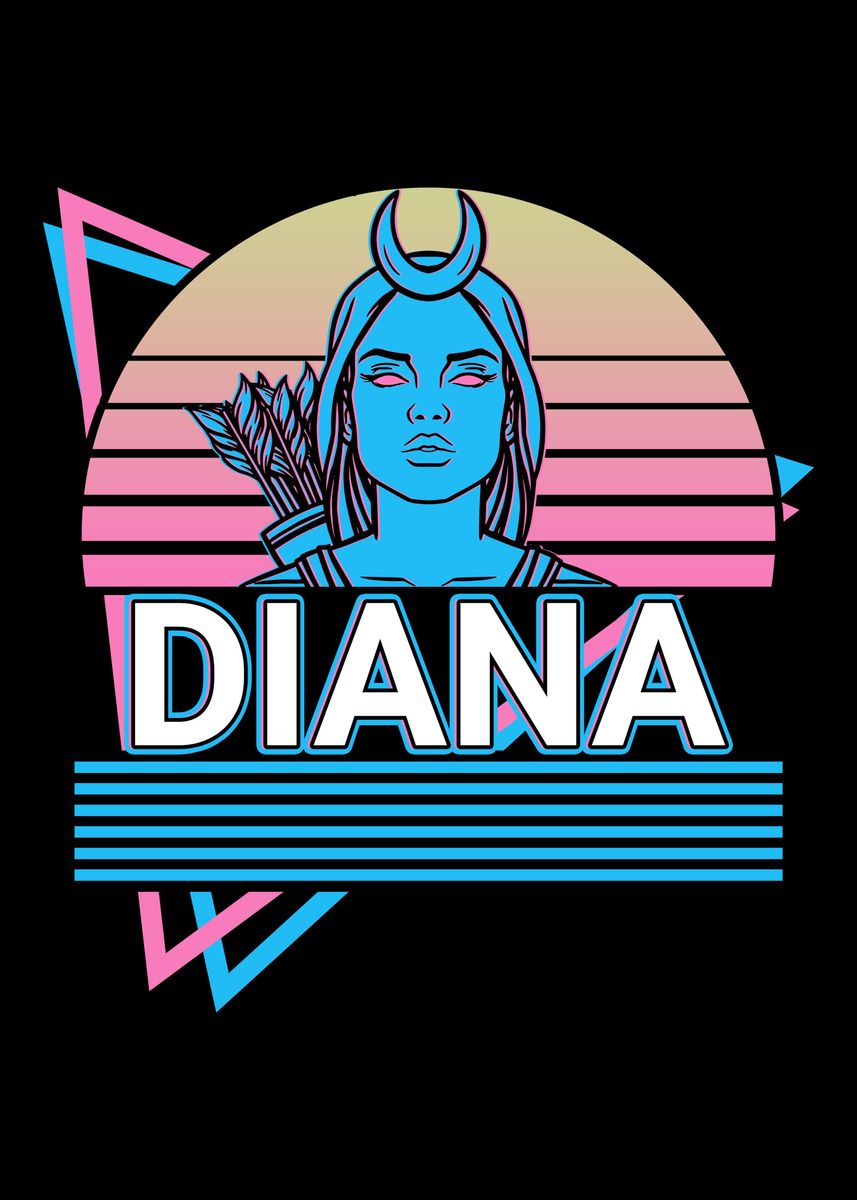 'Diana Goddess Ancient Roma' Poster, picture, metal print, paint by ...