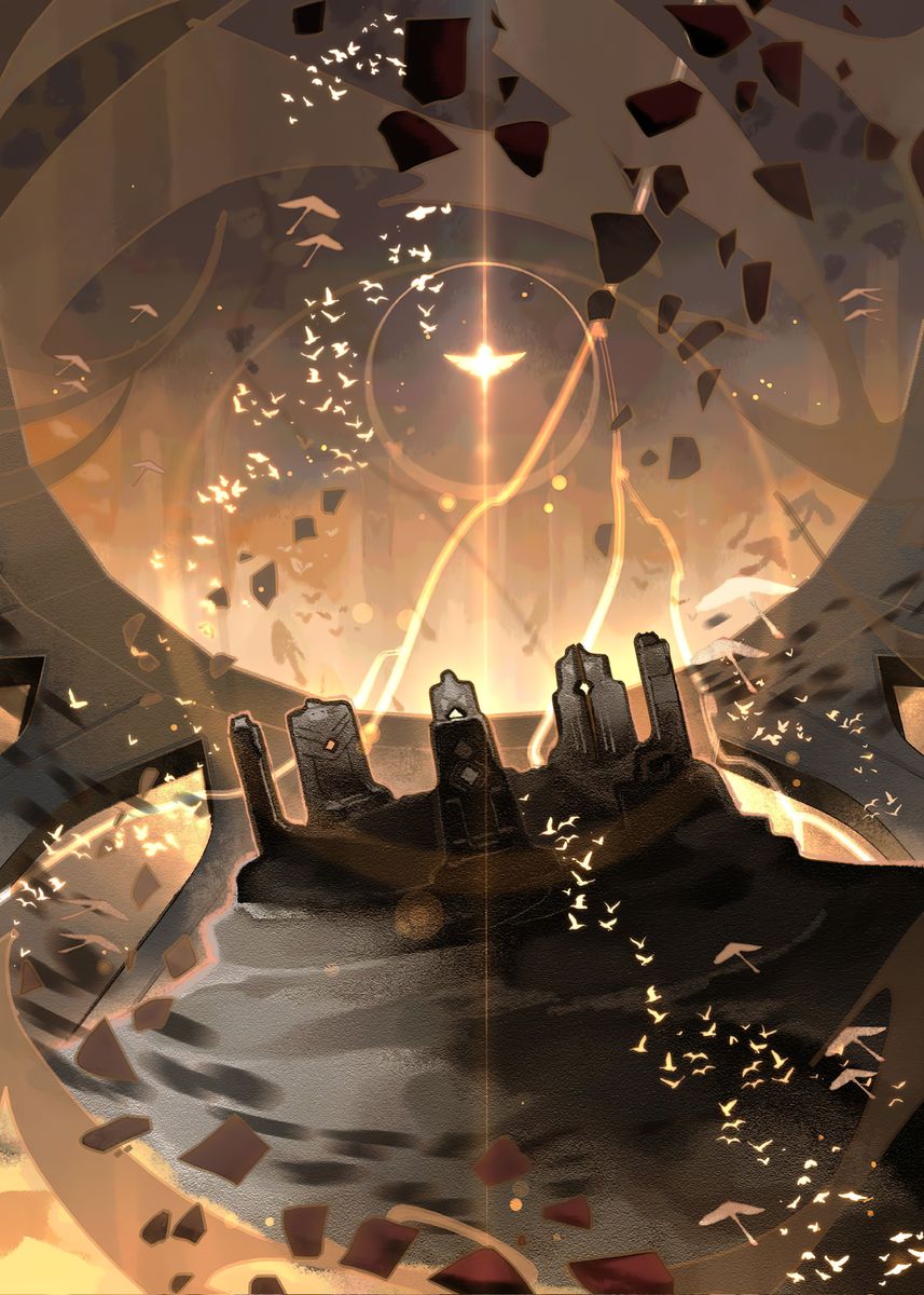 'SKY GAME' Poster, picture, metal print, paint by B A G O R | Displate