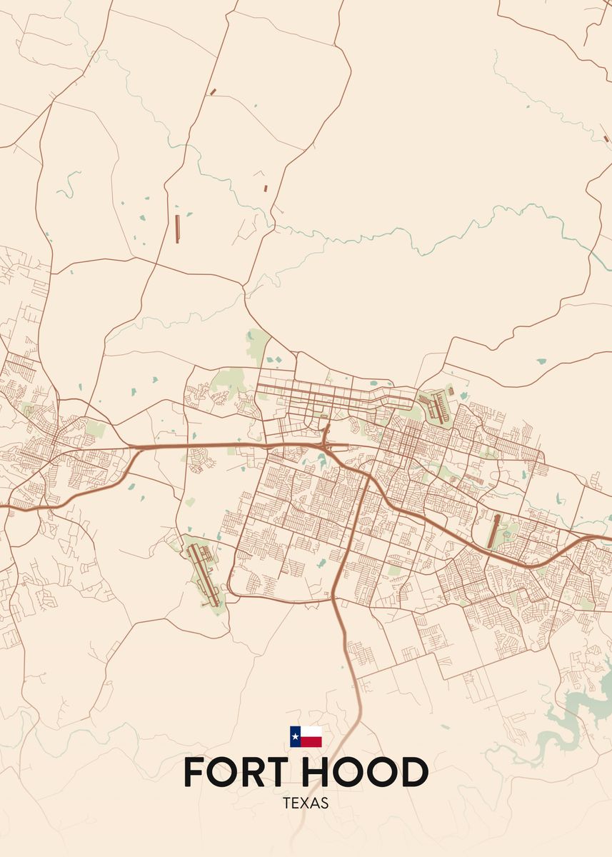 'Fort Hood TX' Poster, picture, metal print, paint by IMR Designs ...