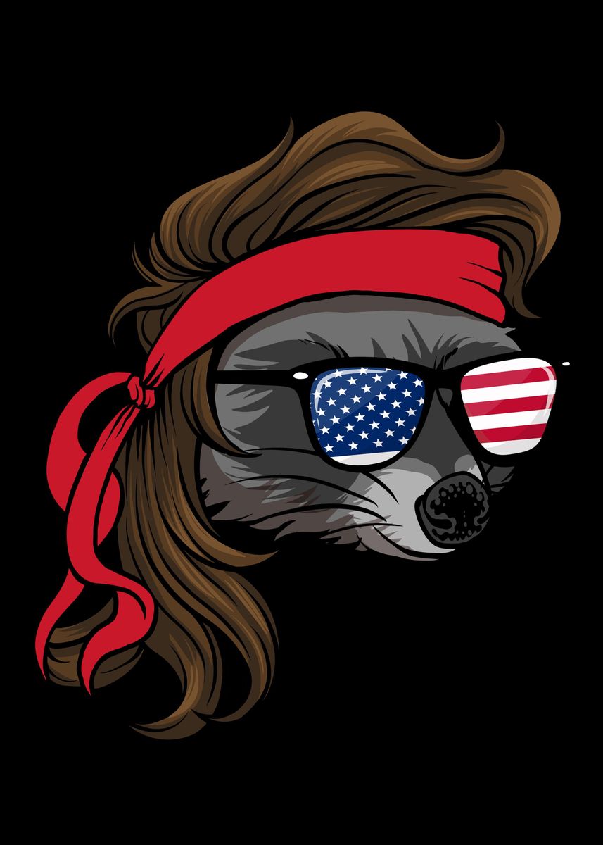 'Mullet' Poster, picture, metal print, paint by CrazySquirrel | Displate