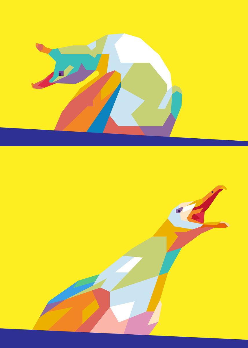 'Bird Meme' Poster, picture, metal print, paint by Muifatin | Displate