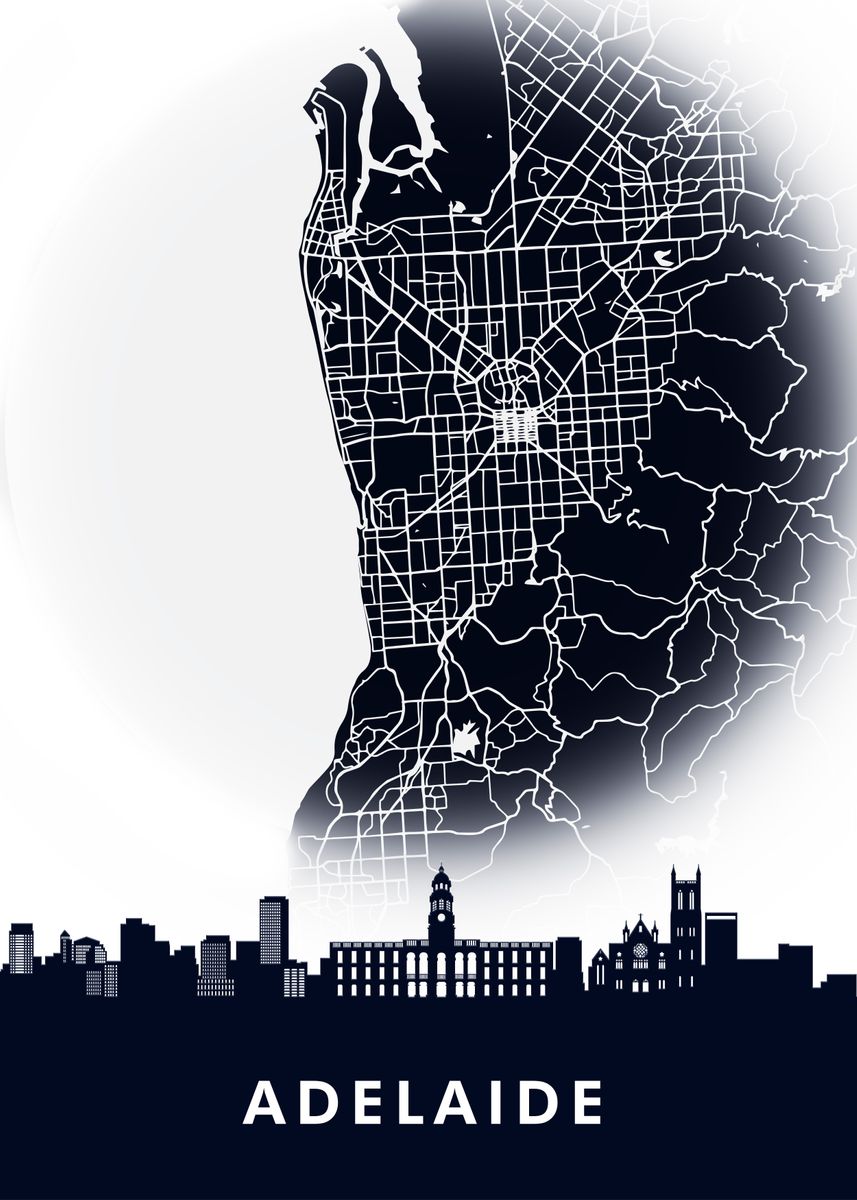 'Adelaide SA Australia ' Poster, picture, metal print, paint by Vincent ...