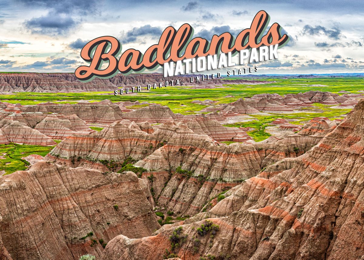 'Badlands National Park' Poster by Gestalt Imagery | Displate