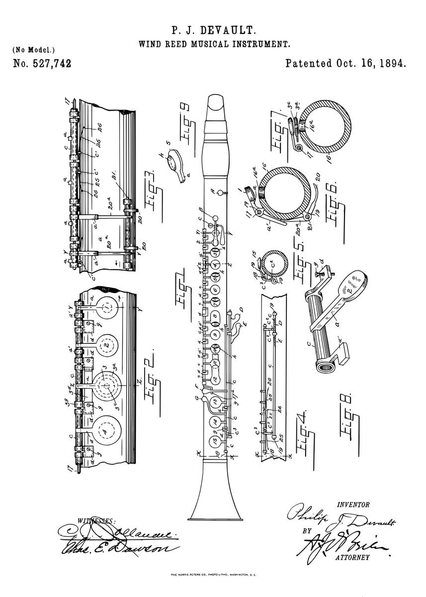'Wind music instrument' Poster, picture, metal print, paint by ...