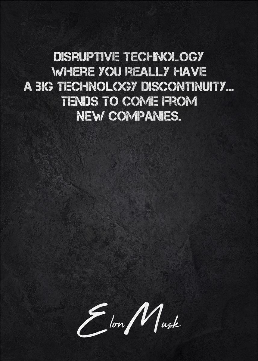 'Elon Musk Quotes' Poster by Michael I. Organ | Displate