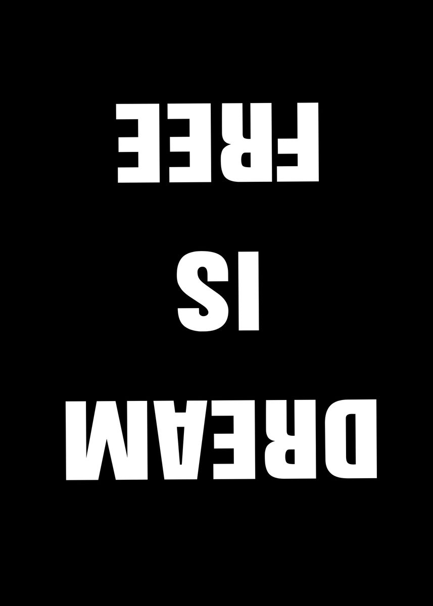 'Dream is Free' Poster, picture, metal print, paint by Gompal Hoy ...