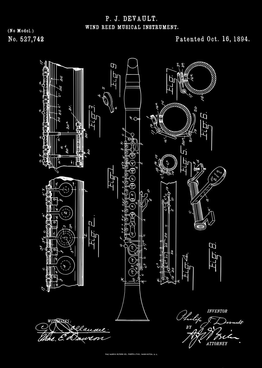 'Wind music instrument' Poster, picture, metal print, paint by ...