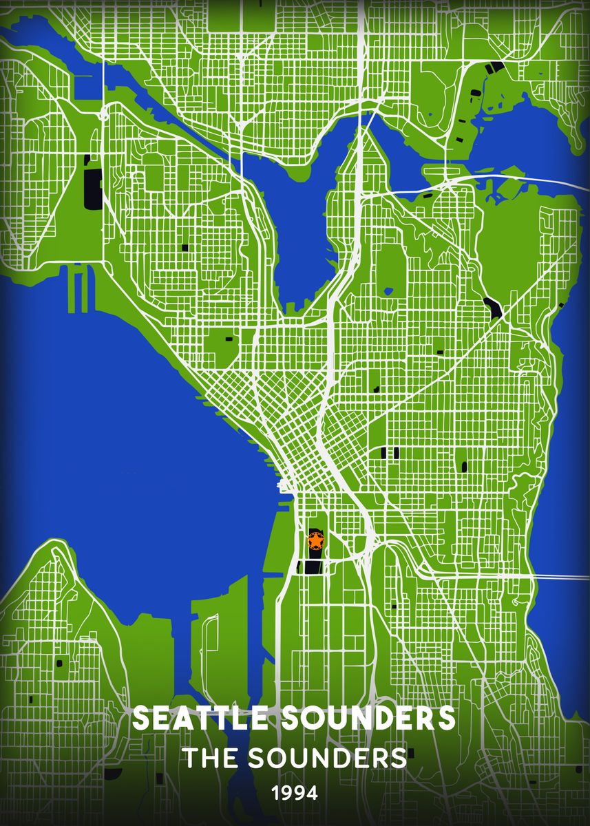 'Seattle Sounders ' Poster, picture, metal print, paint by Yates ...