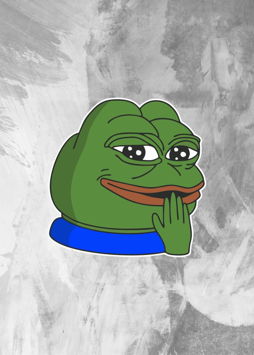 'pepe frog meme' Poster, picture, metal print, paint by Limited Edition ...