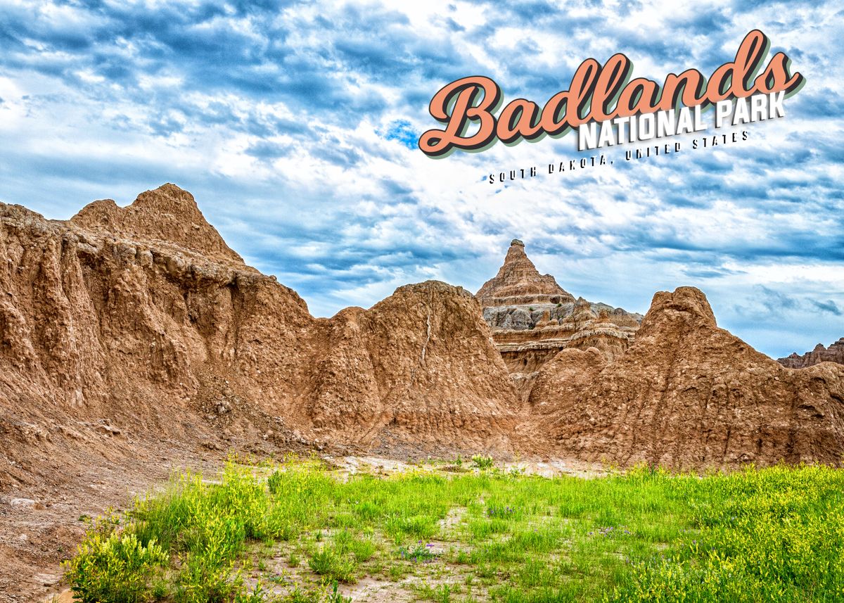 'Badlands National Park' Poster by Gestalt Imagery | Displate