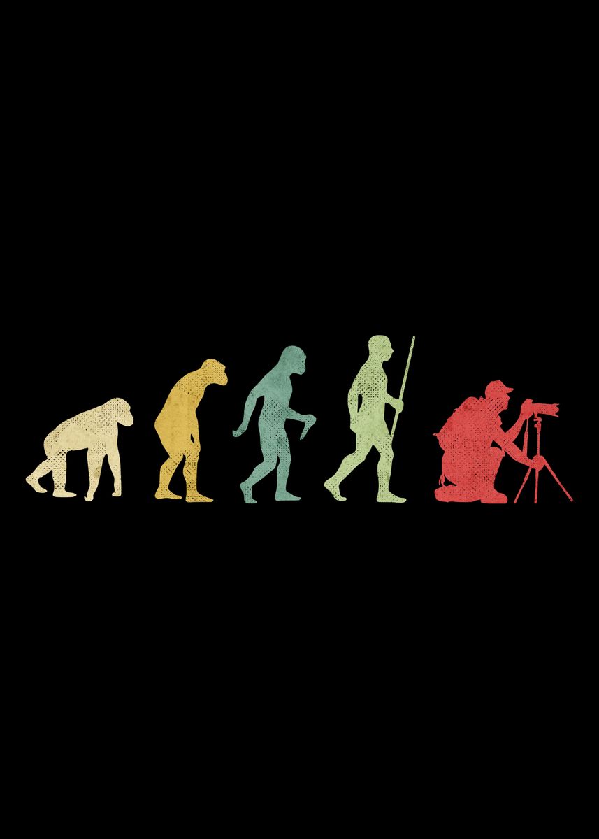 'Photografer Pro Evolution' Poster by BitNerd | Displate