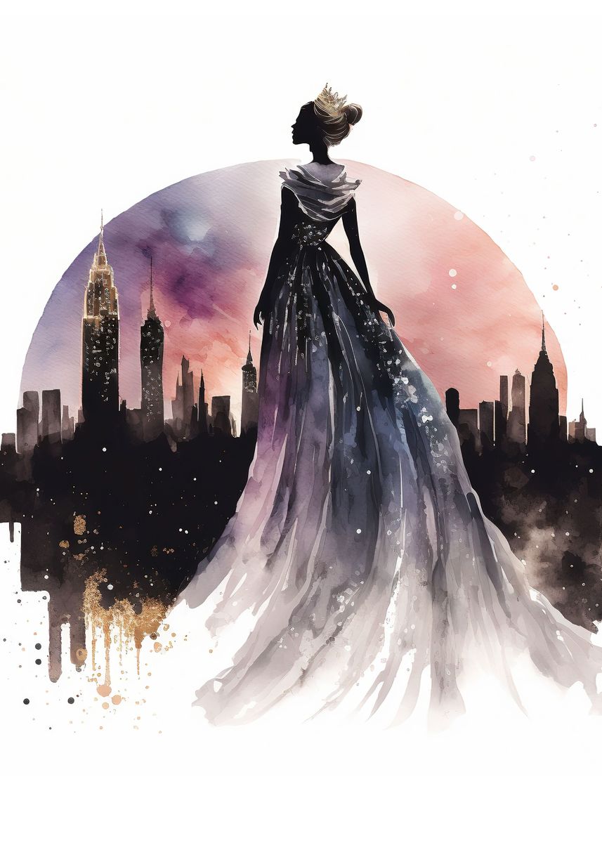 'New York City Queen' Poster, picture, metal print, paint by Max Ronn ...