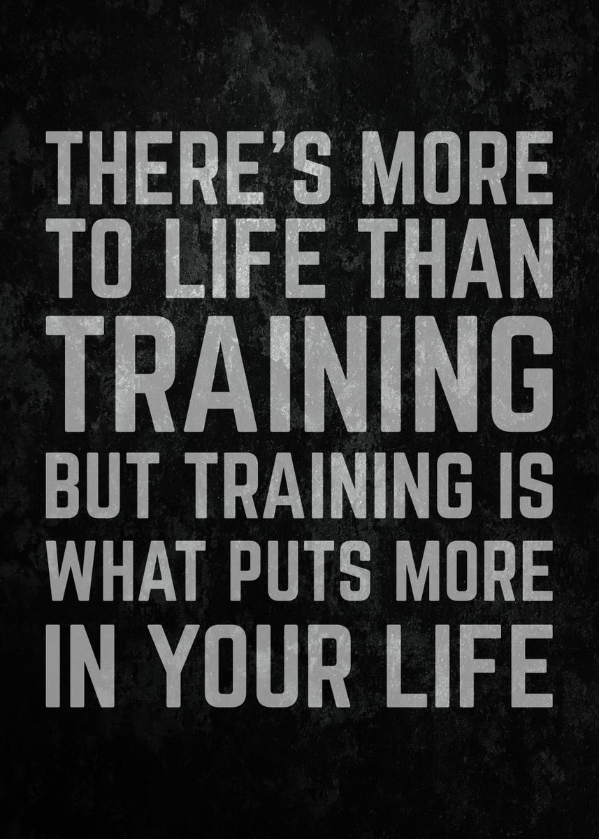 'Training Motivation' Poster, picture, metal print, paint by paijo ...