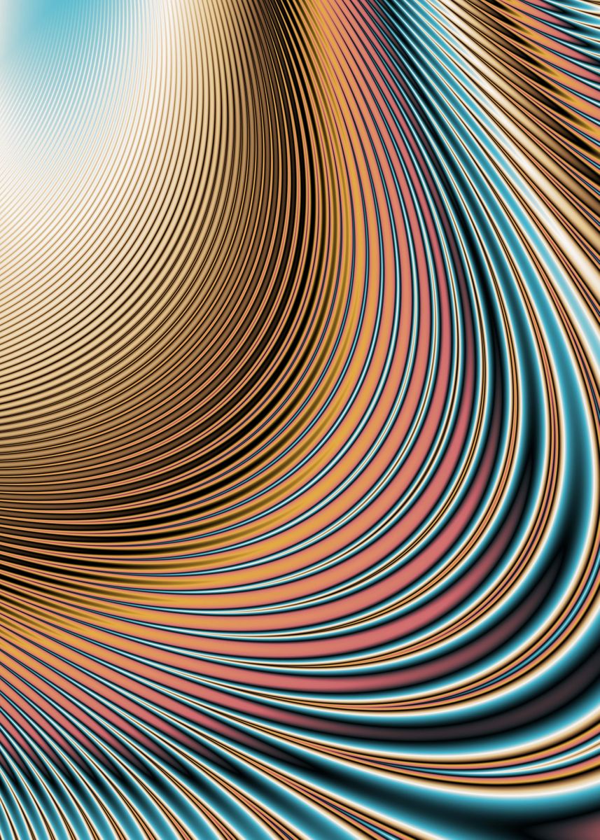 'Fractal Therapy 2' Poster, picture, metal print, paint by 1x Merch ...