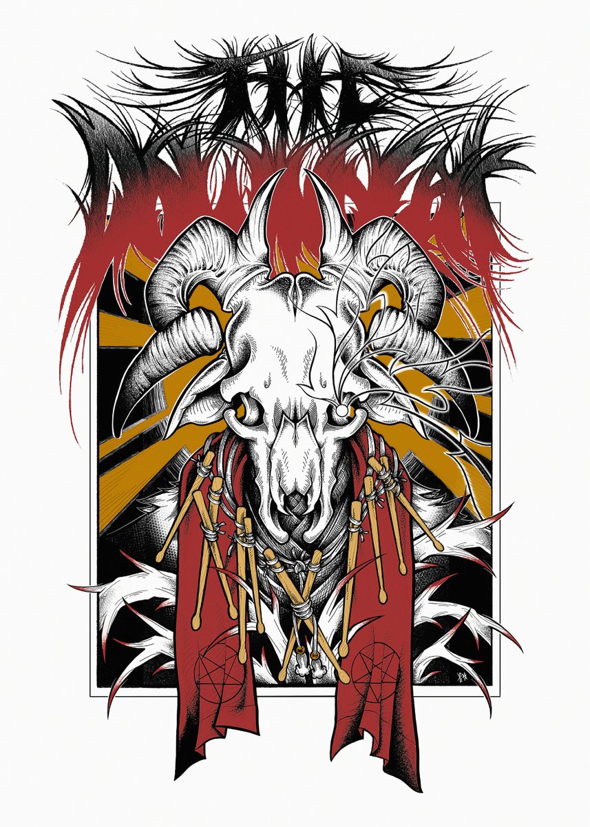 'Deathcore' Poster, picture, metal print, paint by The Downbeat | Displate