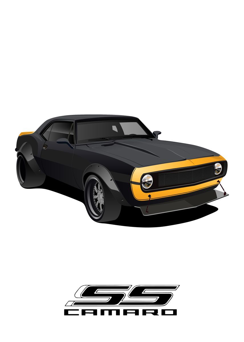 'Camaro SS' Poster, picture, metal print, paint by Ahmad Nur Ihsan ...