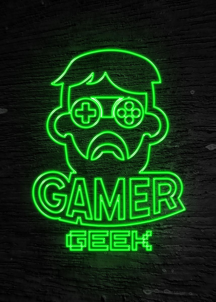 'GAMER GEEK' Poster, picture, metal print, paint by Arcel Jhon Catap ...