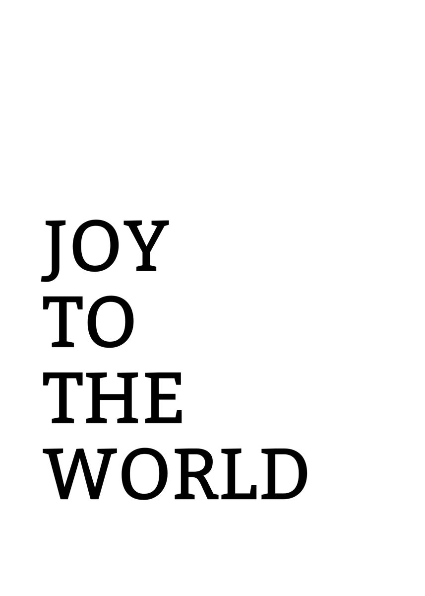 'Joy To The World' Poster, picture, metal print, paint by SoulArt Shop ...